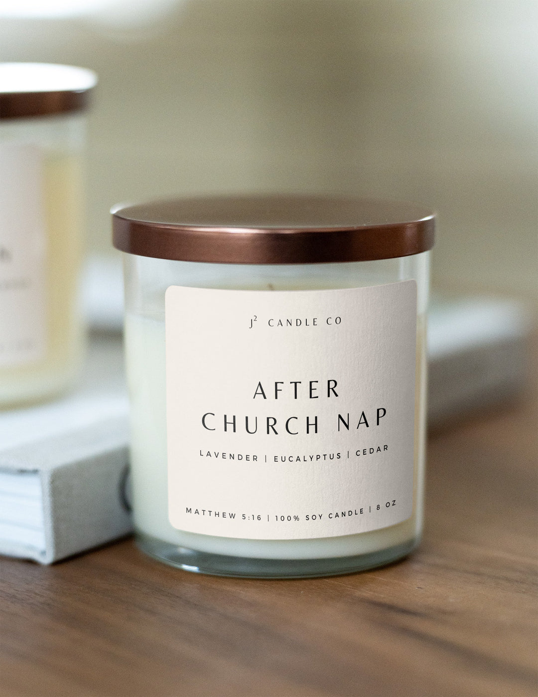 After Church Nap - Lavender, Eucalyptus, Cedar Scent – J Squared Candle Co.